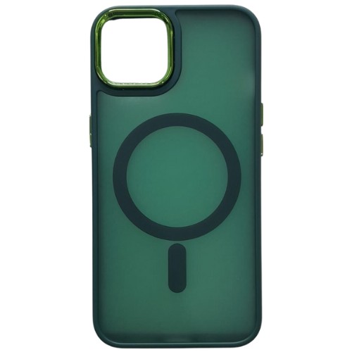 TPU MAGSAFE BORDE VERDE OSCURO MATE IPHONE 15 – Litoral Celulares
